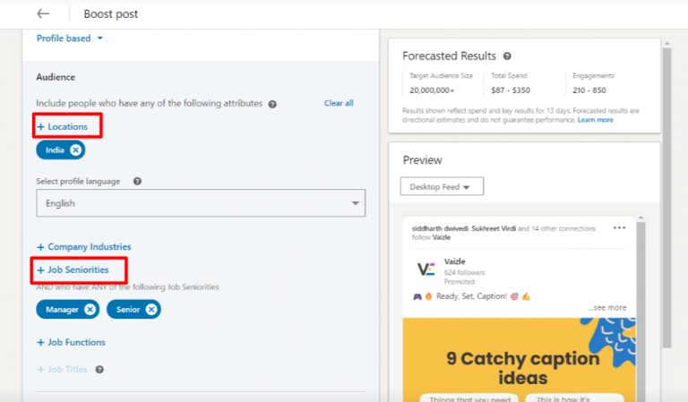 How to boost posts on LinkedIn to get more views for a little money